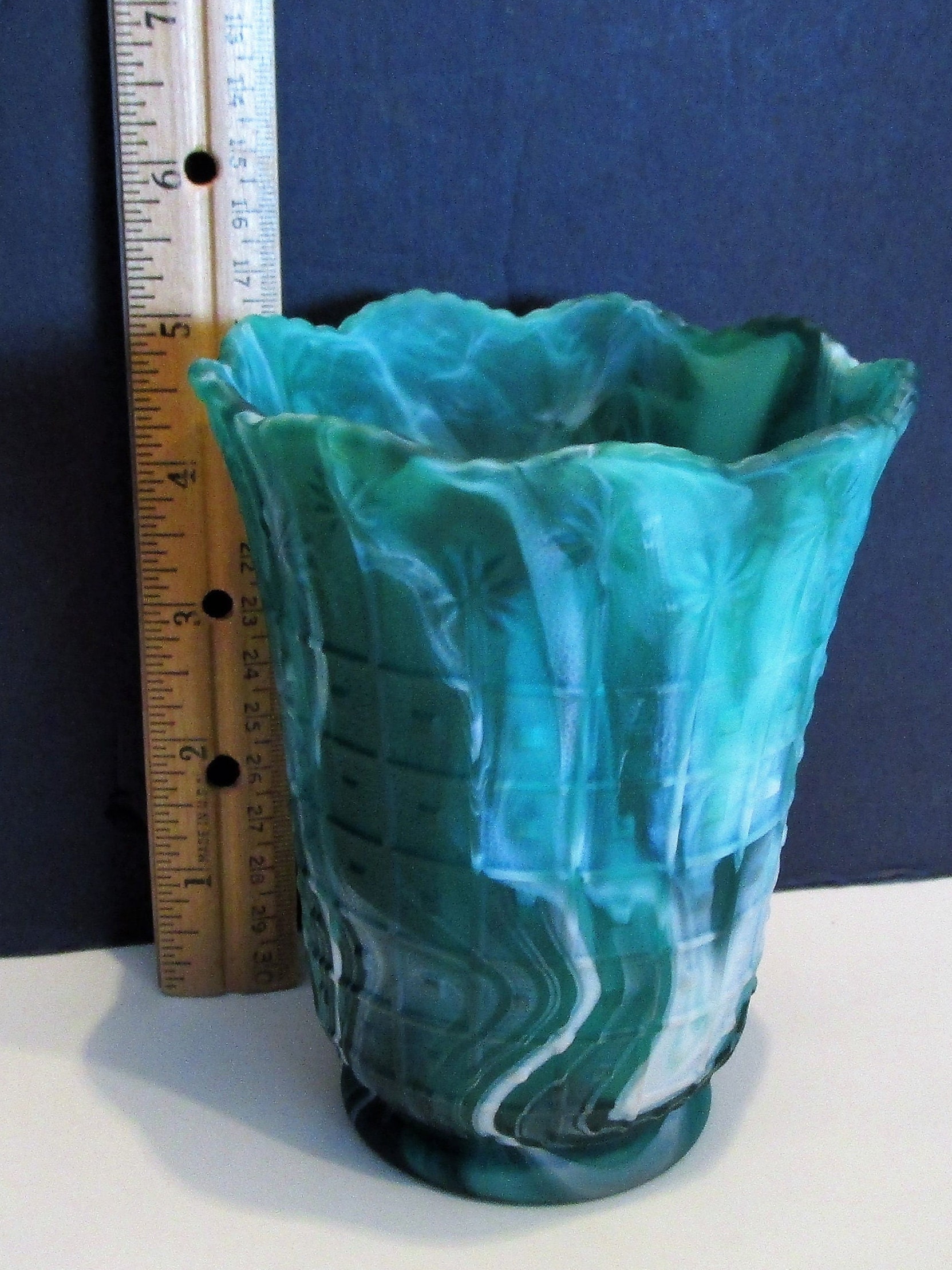 Collectible Glass Imperial Slag Vase Collectibles Art & Collectibles ...