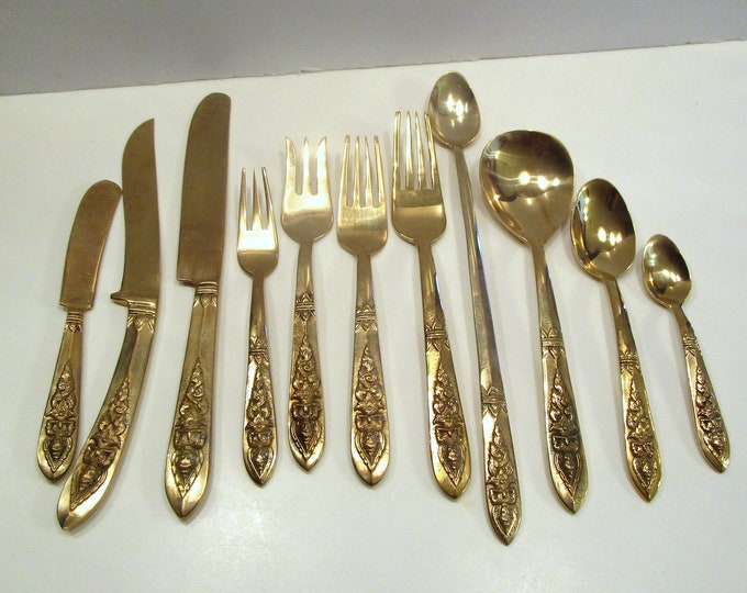 Buddha Flatware, Vintage 1940’s Siam Buddha Bronze Brass Flatware ...
