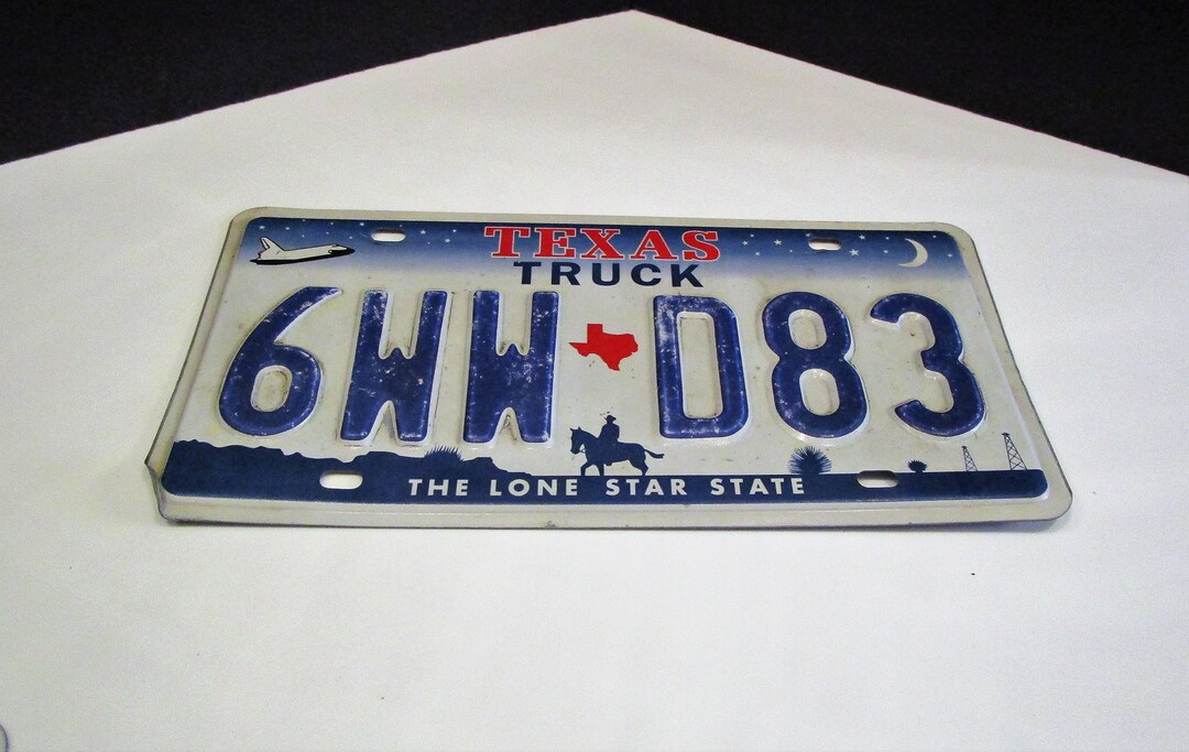 Texas TRUCK License Plate, Texas License Plate, Wall License Plate ...