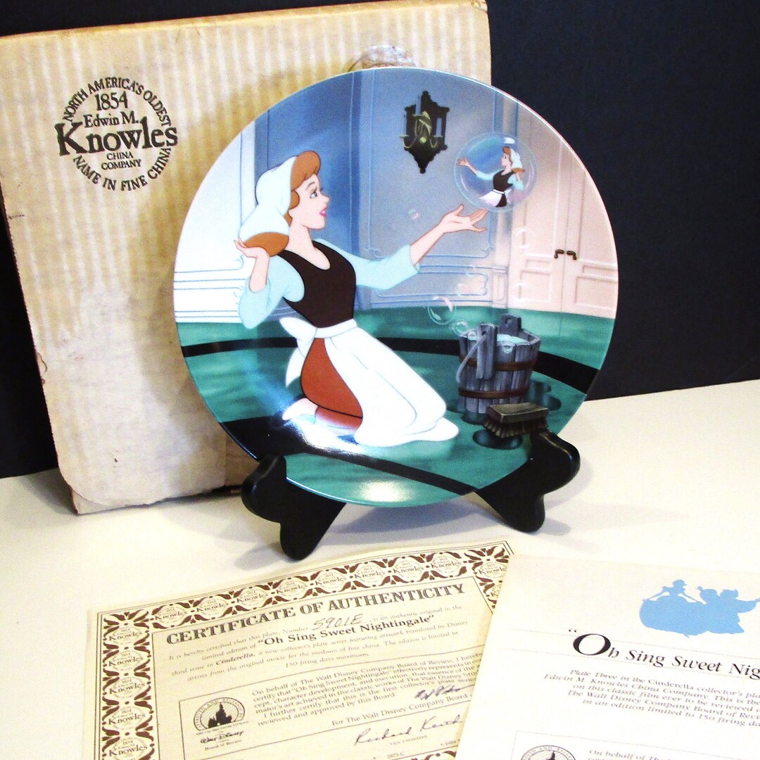 Disney "oh Sing Sweet Nightingale" Original Collectible Plate With Box ...