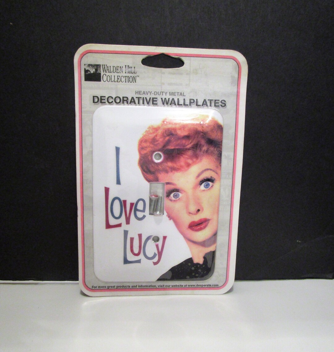 I Love Lucy Wall Light Switch Cover Metal I Love Lucy Walden - Etsy