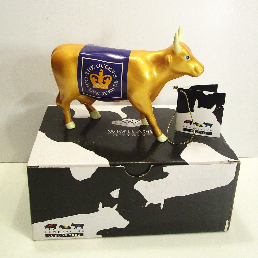 Cow Parade the Queen’s Golden Jubilee 2002, LE Cow Parade Queen's ...