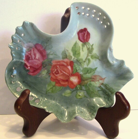 Red Roses Trinket Sink Dish, Sink Bedside Ring Dish, … - Gem
