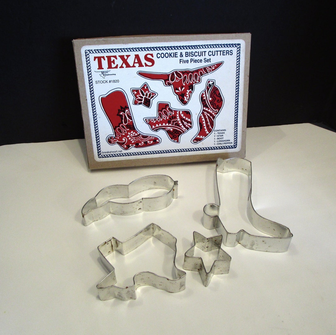 Cowboy Theme Aluminum Cookie Cutters, Cookie Cutters Texas State Cowboy ...
