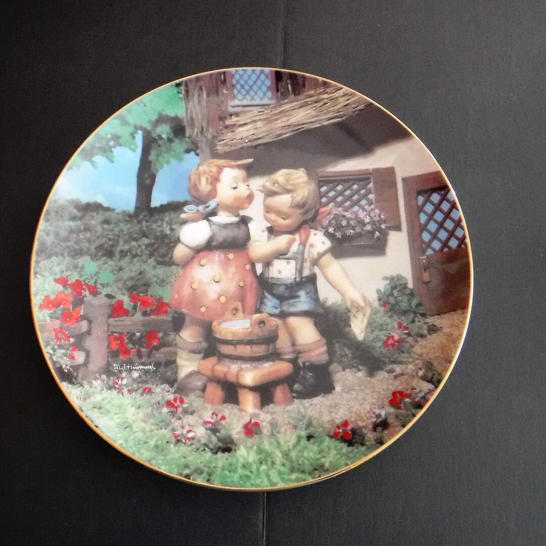 Hummel Plate: Squeaky Clean, Little Companions, 1992 Danbury Mint - Etsy