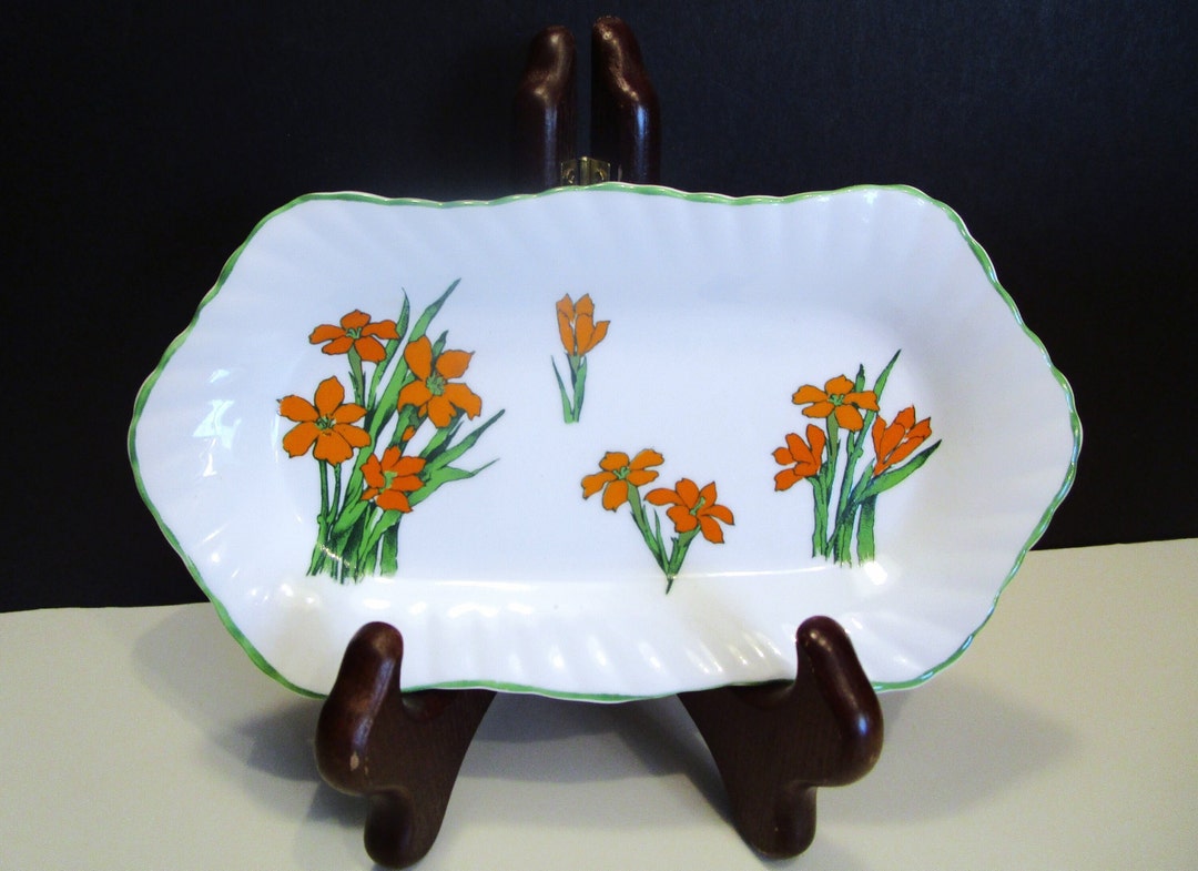 Staffordshire DEVON Trinket Dish, Crown Staffordshire DEVON Pattern ...