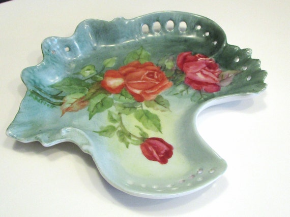 Red Roses Trinket Sink Dish, Sink Bedside Ring Dish, … - Gem