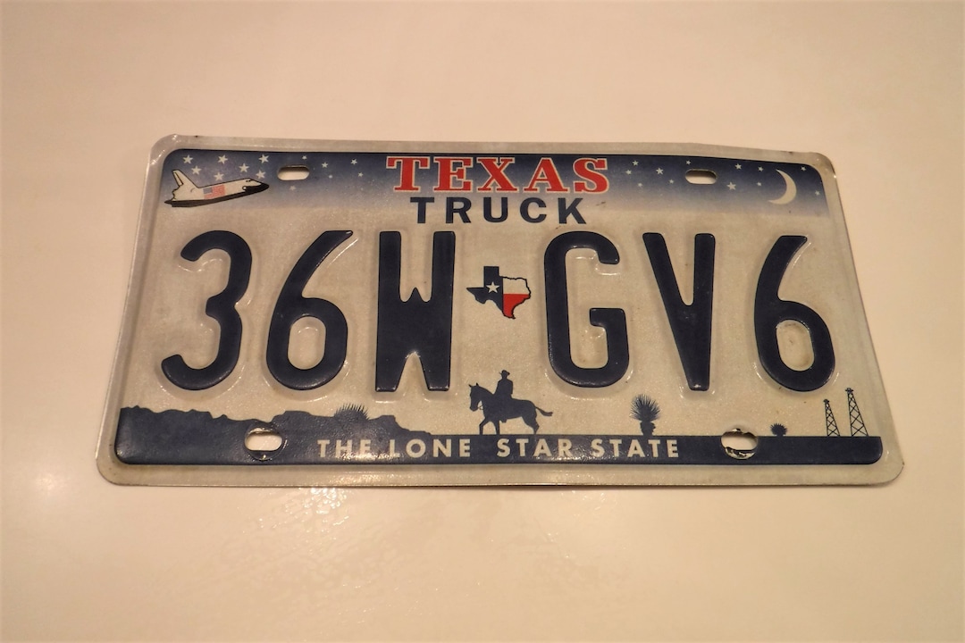 Texas TRUCK License Plate, Texas Plate, Wall License Plate Decor, Lone ...