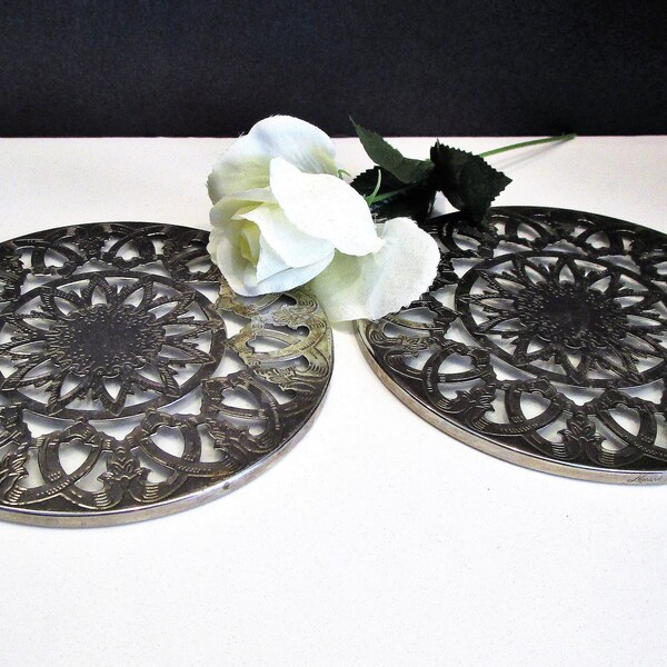Silver Trivet - Etsy