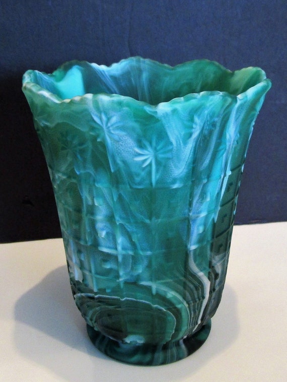 Collectible Glass Imperial Slag Vase Collectibles Art & Collectibles ...