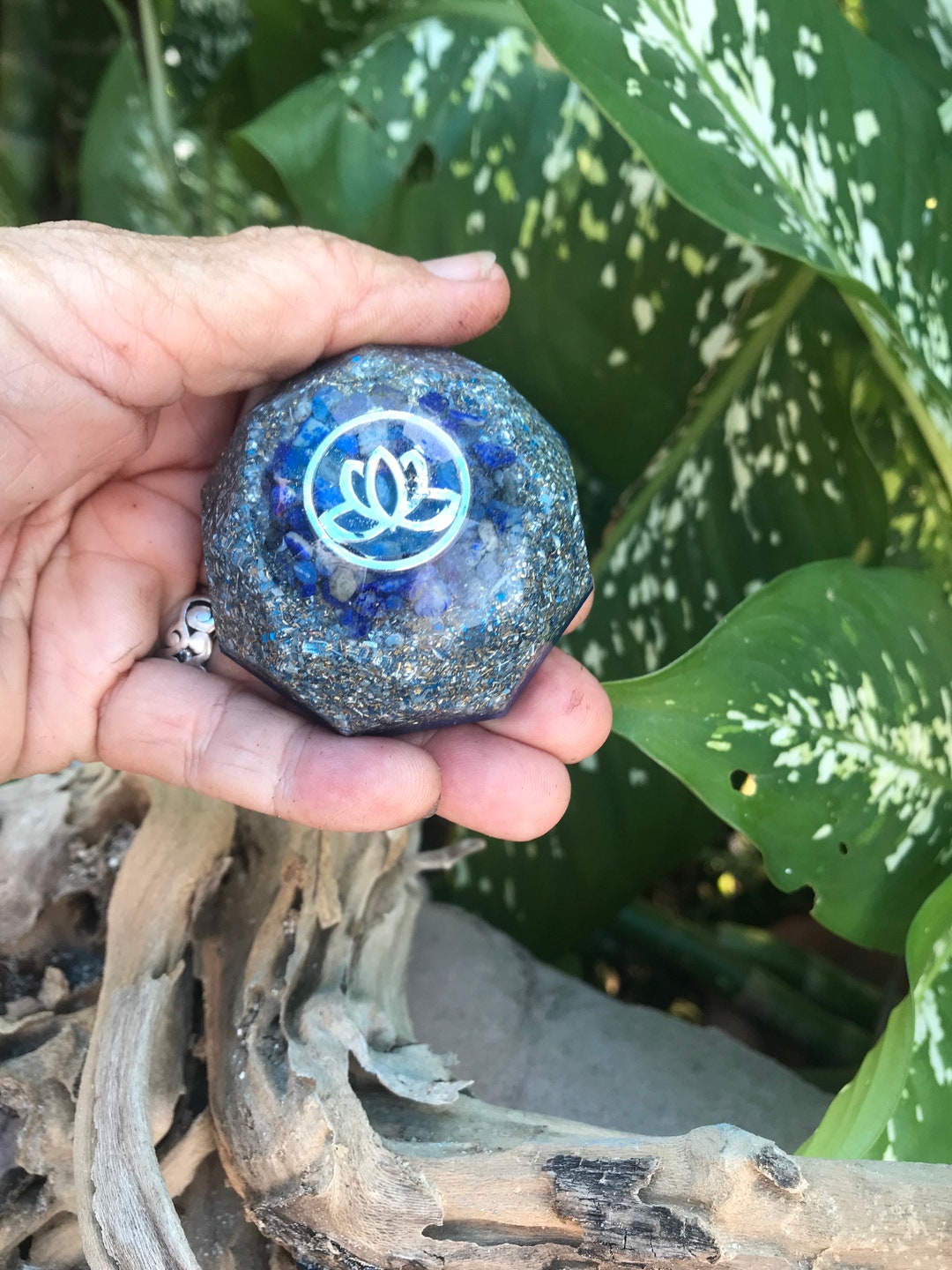 Orgone Med Size Lotus Flower Tower Buster Protection Puck Emf ...