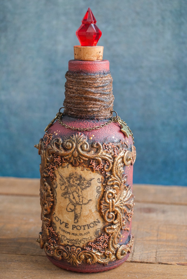 Love Potion Halloween Potion Cosplay Prop Altered Bottle - Etsy
