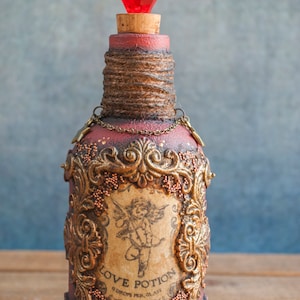 Love Potion, Halloween Potion, Cosplay Prop, Altered Bottle, Witchy ...