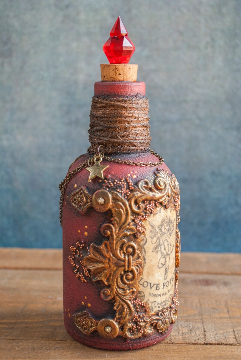 Love Potion Halloween Potion Cosplay Prop Altered Bottle - Etsy