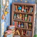 Book Nook Library Diorama Bookshelf Insert Dark Academia Booknook ...