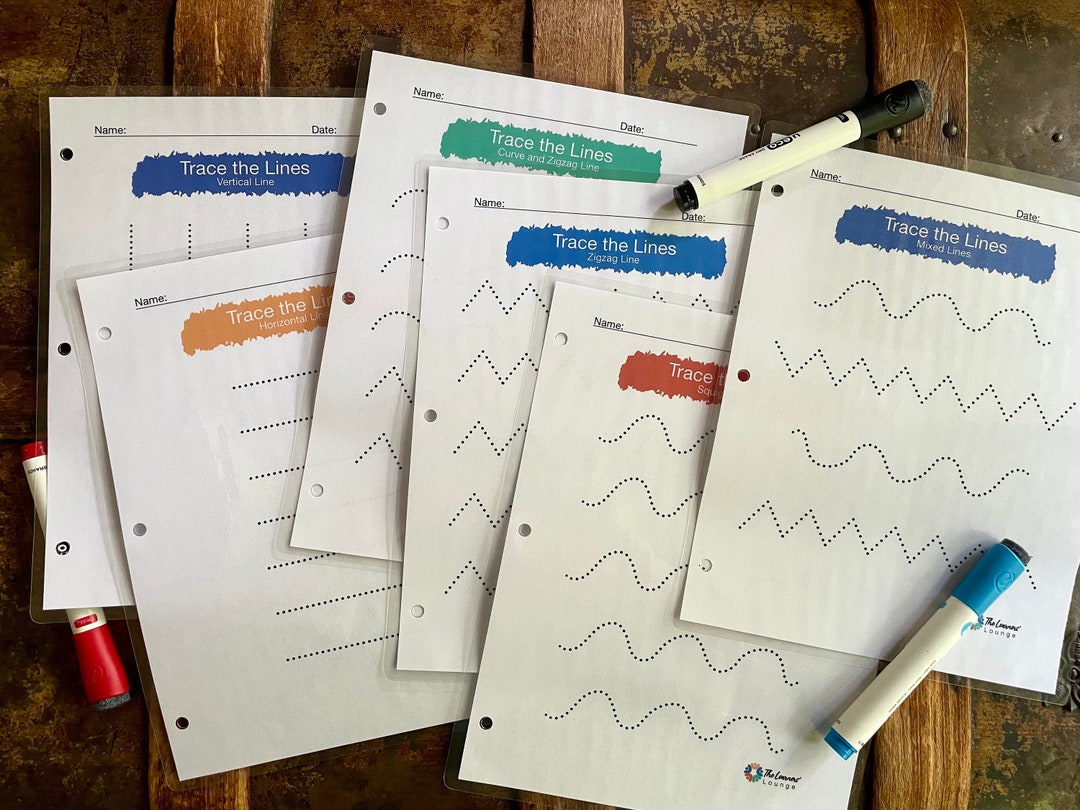 Tracing Lines Bundle - Pre Handwriting - Printable Resources - Tracing ...