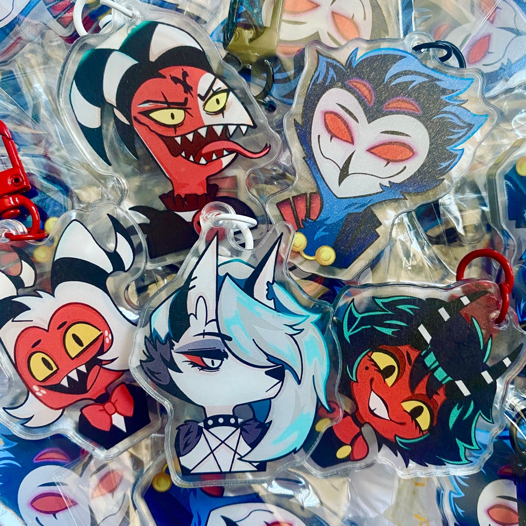 Helluva Boss 2 Keychain blitzo, Loona, Millie, Moxie, Stolas - Etsy