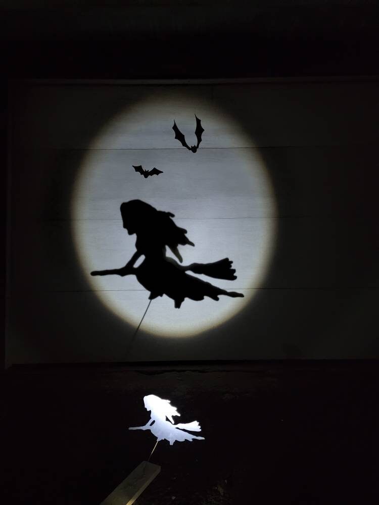 Hocus Pocus Flying Witch Silhouettes Add on Bat, Cat, or BOTH ...
