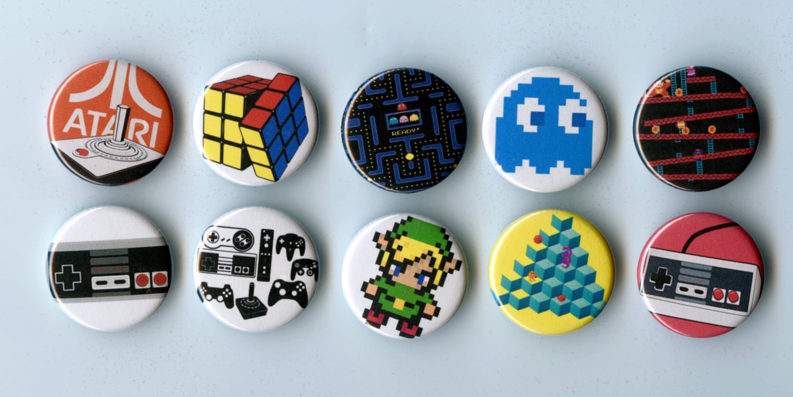 Old School Video Game Themed Pinback Button 10 Pack - Etsy