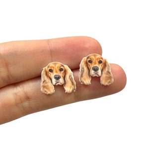 Cocker Spaniel Earrings Cocker Spaniel Dog Earrings Dog Stud Earrings ...