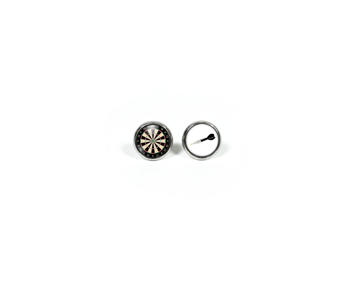 Dart Board Dartboard Stud Earrings Dart Jewelry Darts Gift - Etsy