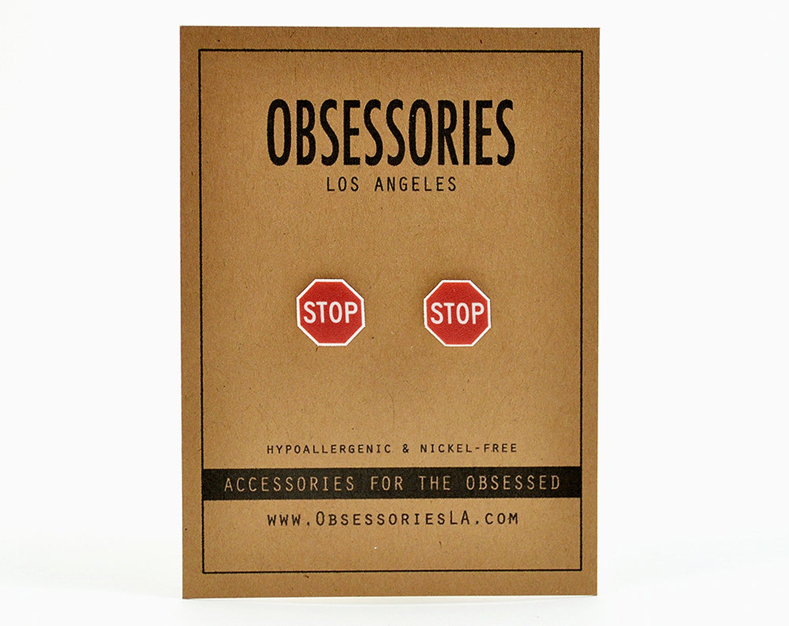 Stop Sign Jewelry Street Sign Earrings Road Sign Stud Earrings | Etsy