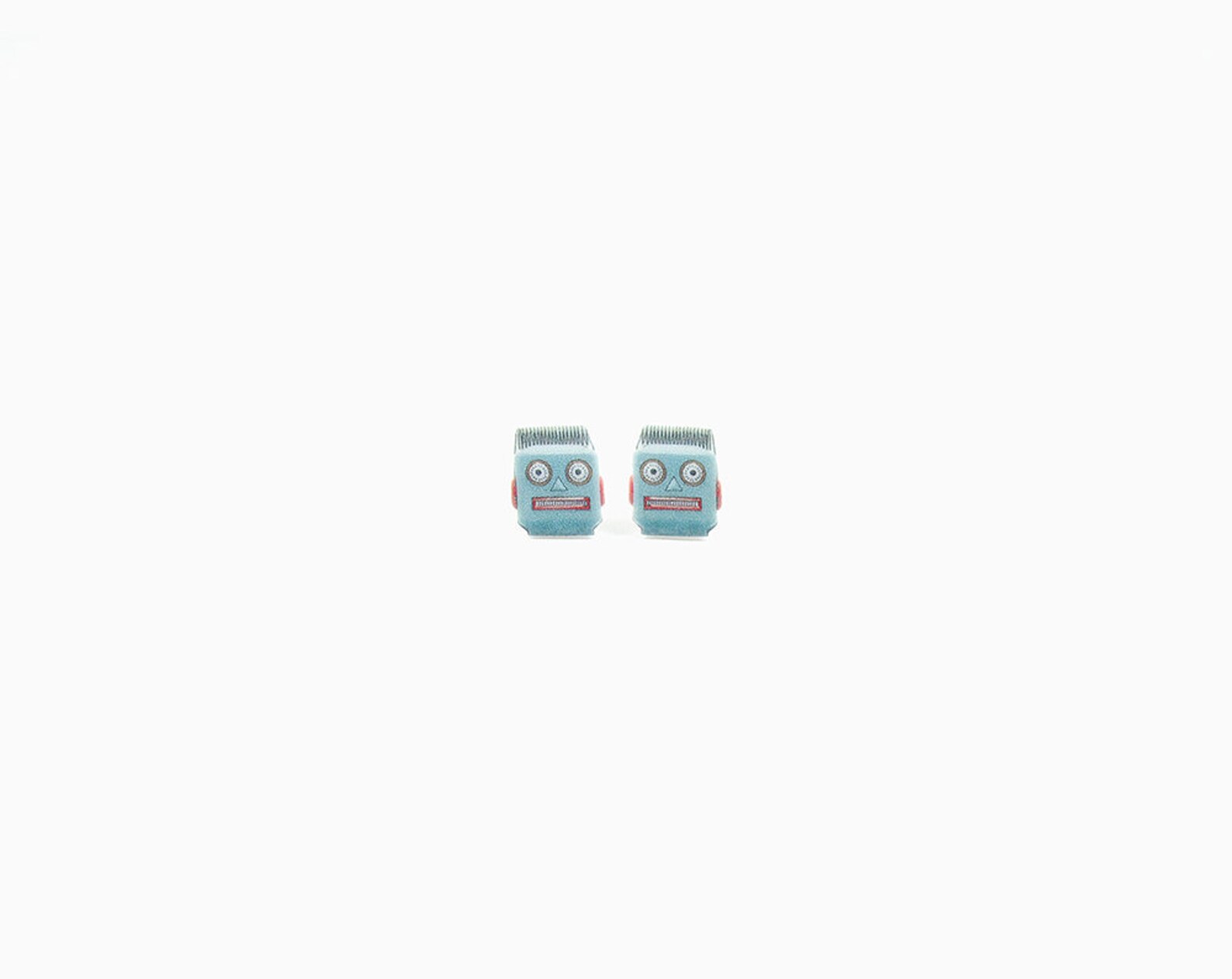 Vintage Robot Earrings Retro Robot Stud Earring Toy Robot Jewelry Tin ...