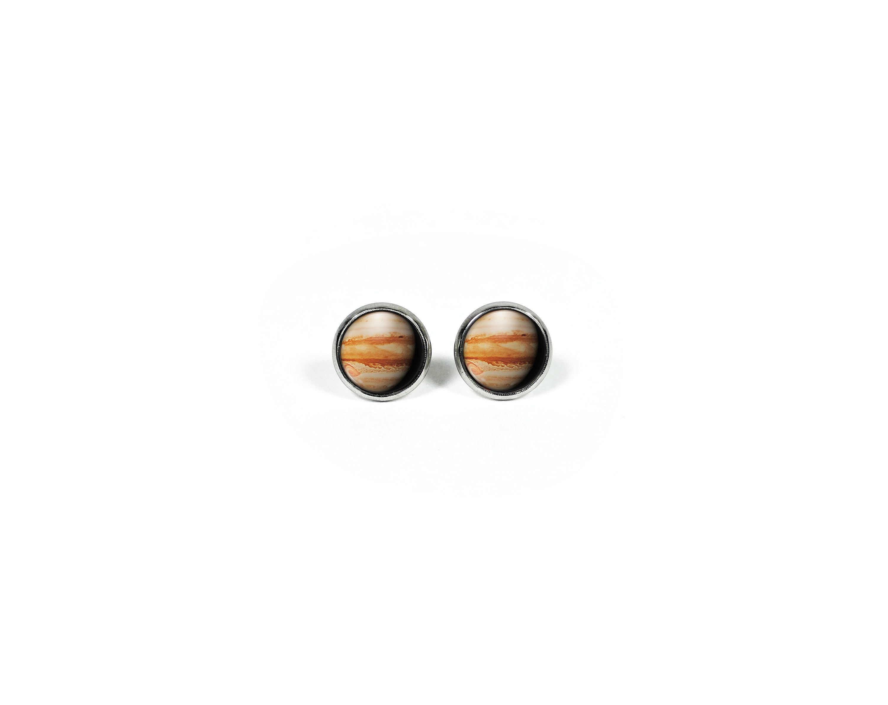 Jupiter Earrings Planet Earrings Planet Stud Earrings Jupiter - Etsy