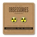 Radioactive Stud Earrings Jewelry Gift Nuclear Radiation Toxic Warning ...
