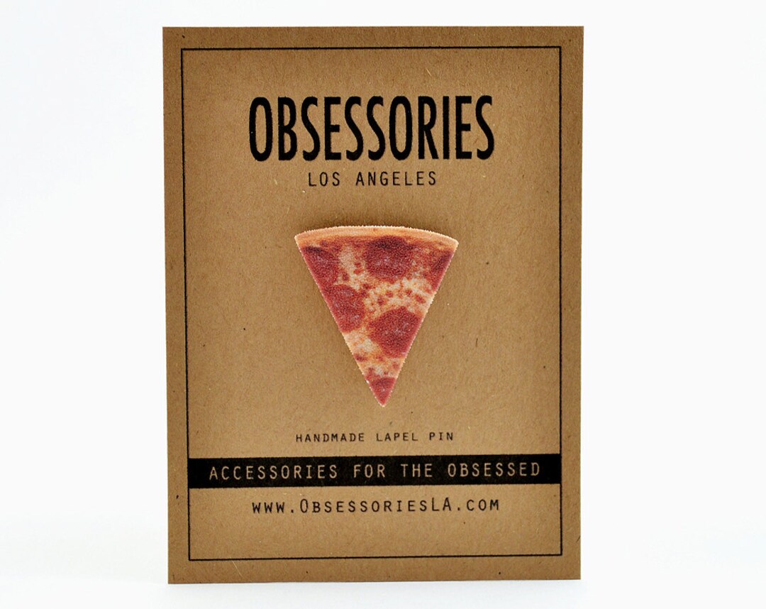 Pepperoni Pizza Pin Pizza Slice of Pizza Lapel Pin Pizza - Etsy