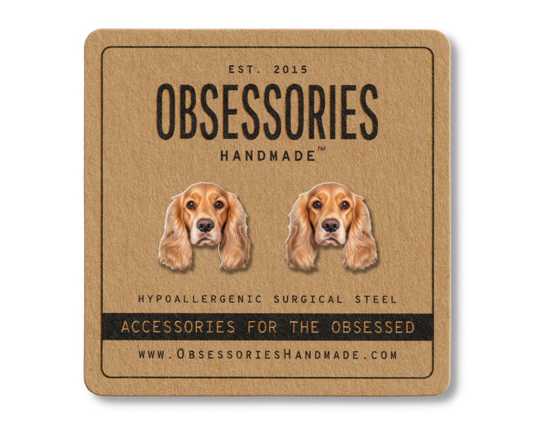 Cocker Spaniel Earrings Cocker Spaniel Dog Earrings Dog Stud Earrings ...
