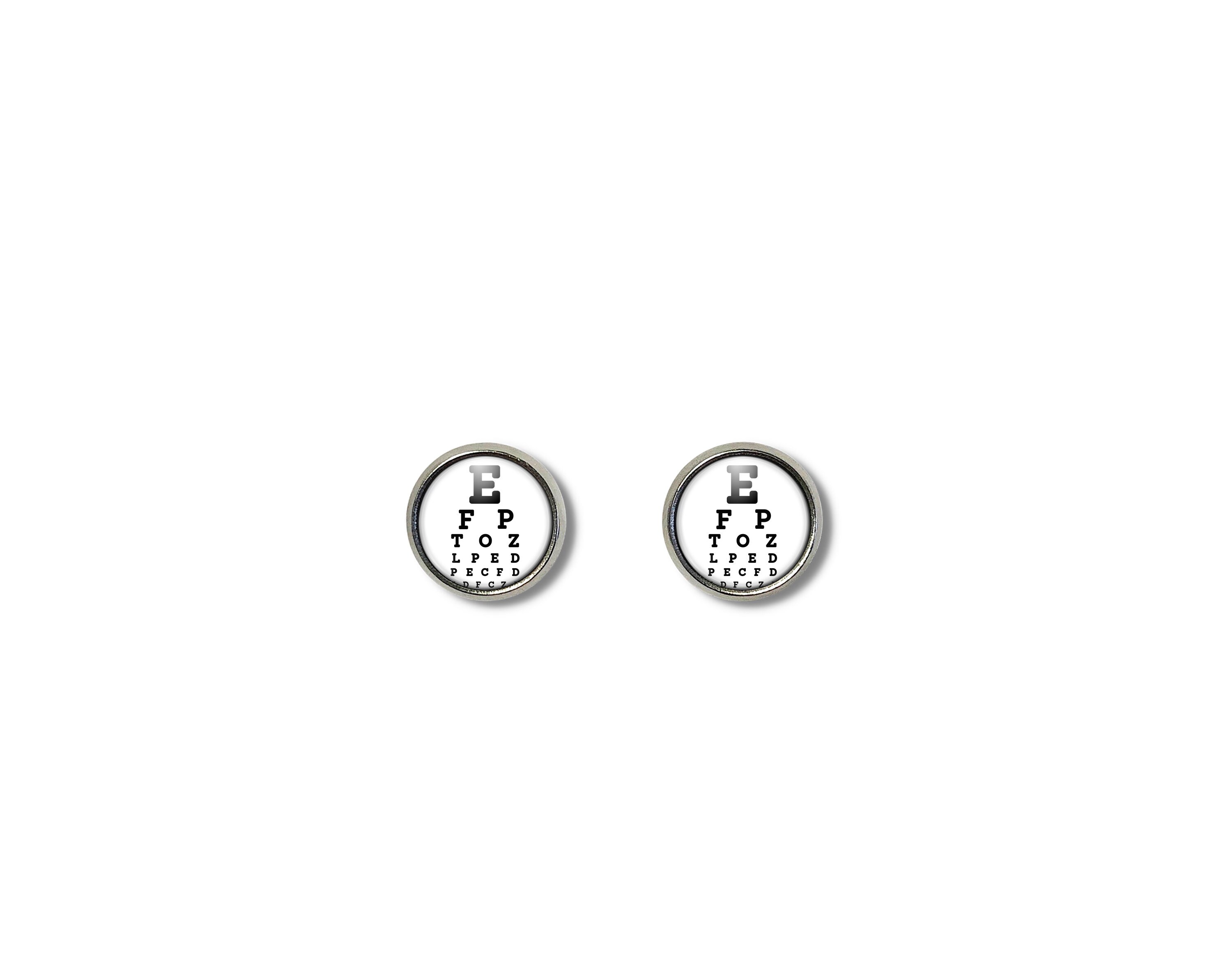 Eye Chart Test Stud Earrings Jewelry Optometrist Gift Eye Doctor Gift ...