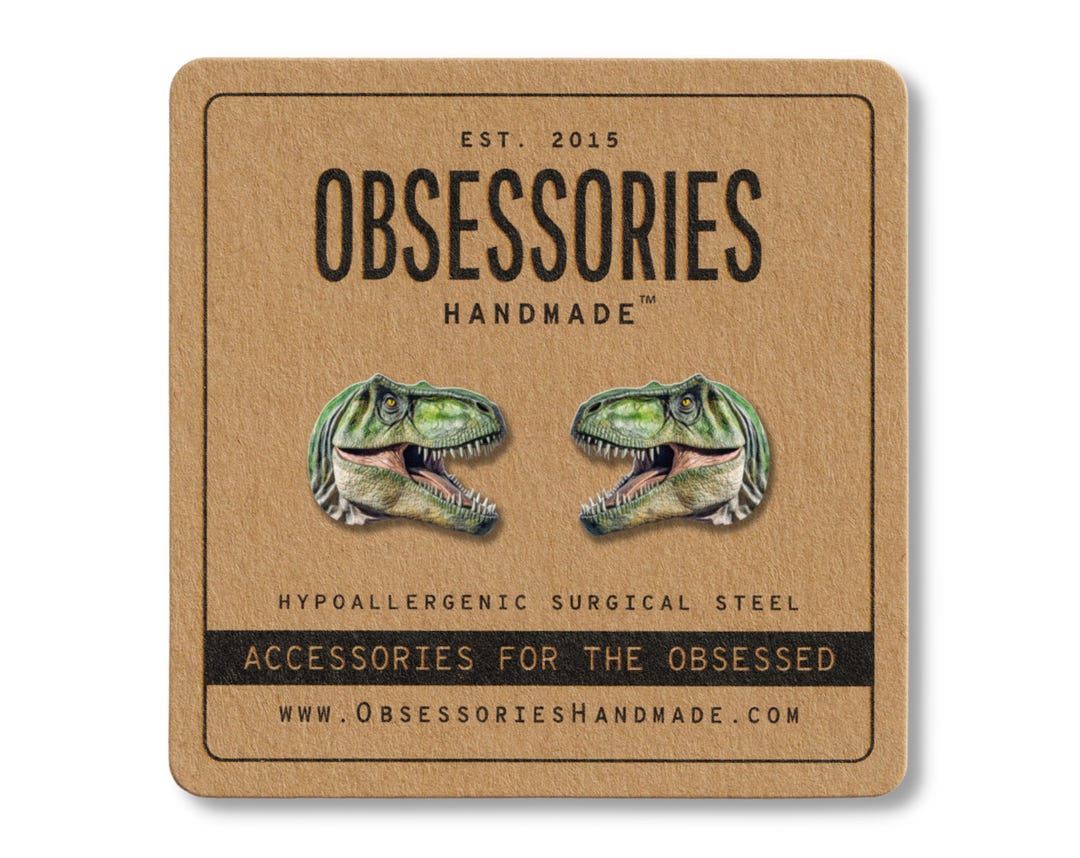 Trex Earrings T-rex Earrings Dinosaur Earrings T Rex Stud Earrings ...
