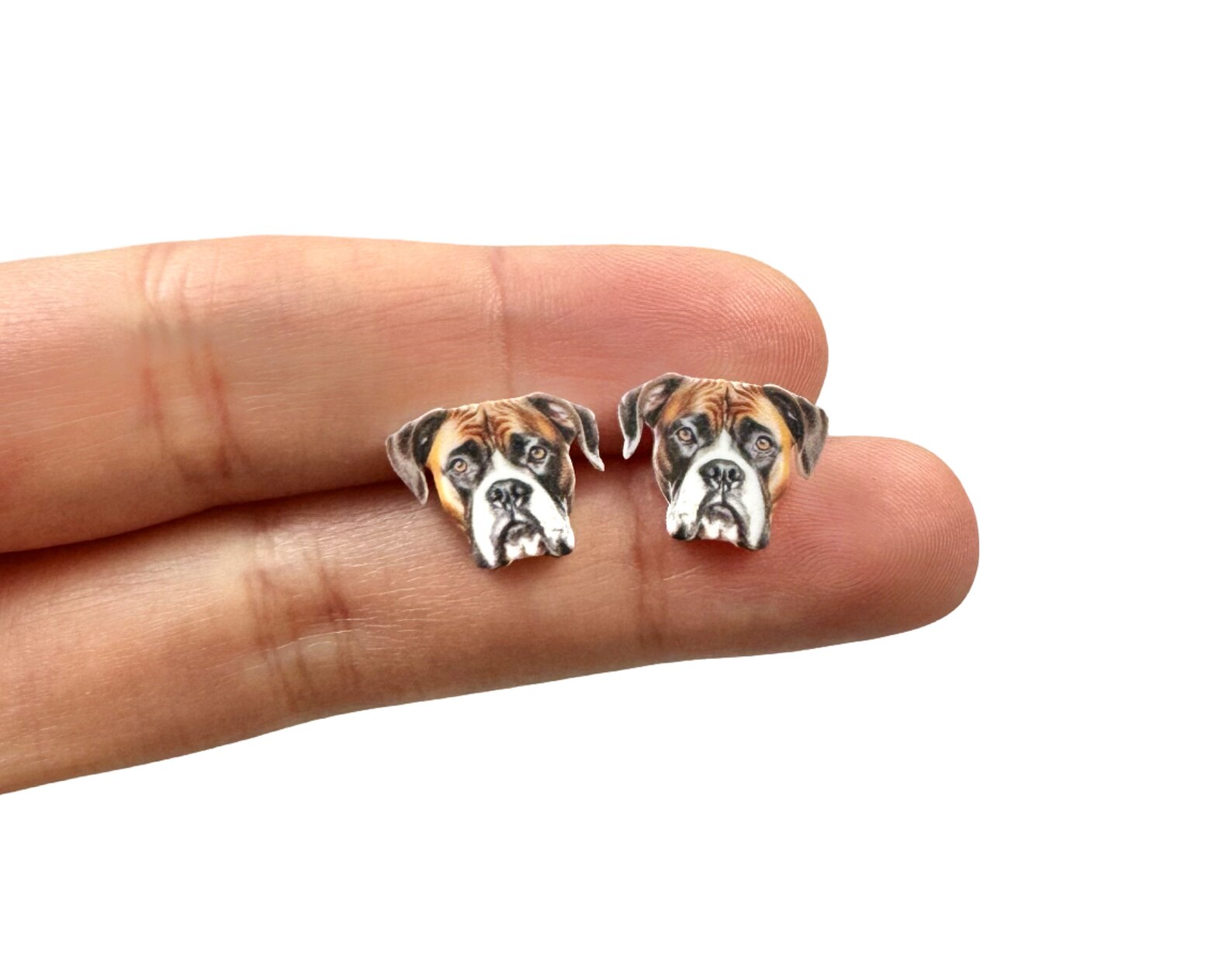 Boxer Earrings Boxer Dog Earrings Dog Stud Earrings Boxer Jewelry Boxer ...
