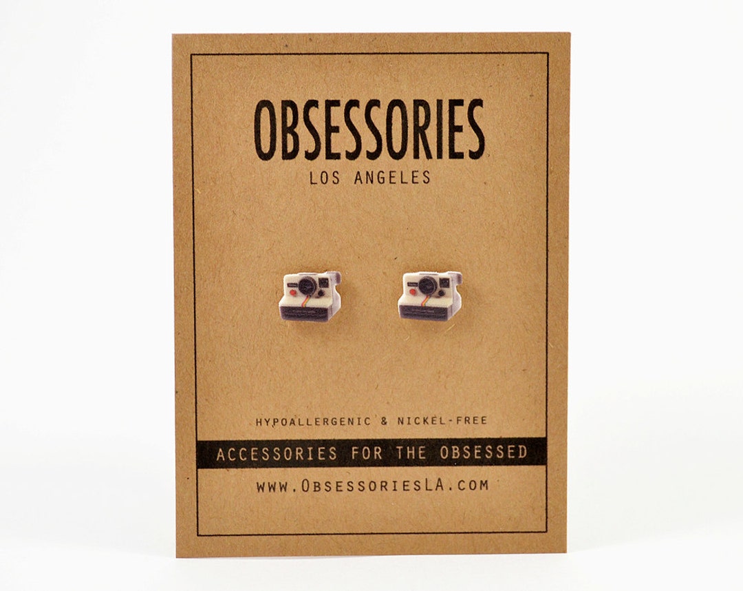 Camera Earrings Stud Earrings Camera Jewelry Camera - Etsy
