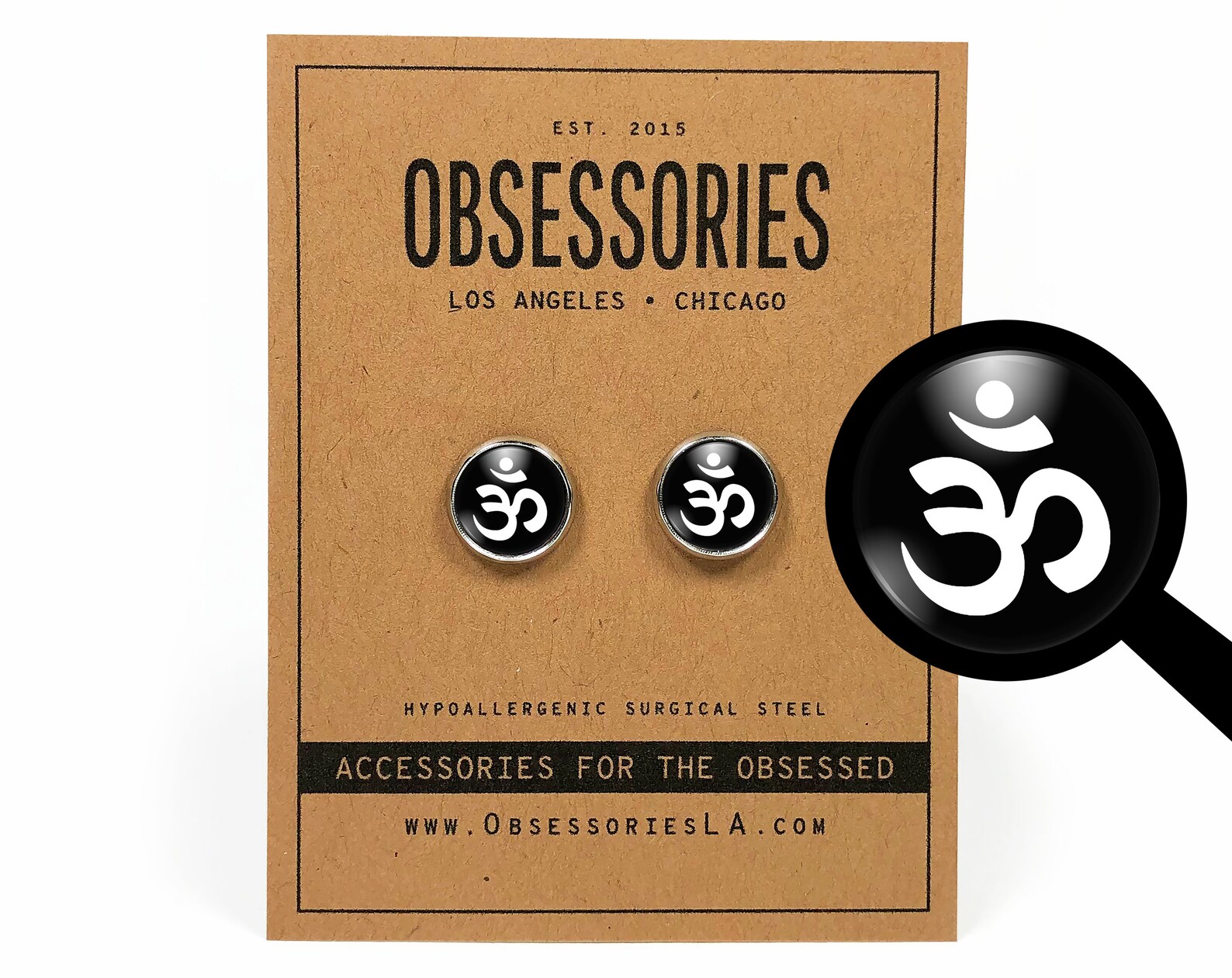 Om Earrings Om Symbol Earrings Om Stud Earrings Om Jewelry - Etsy