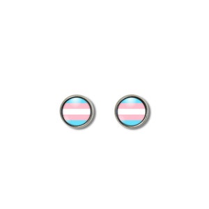 Transgender Pride Flag Transgender Flag Transgender Earrings Stud ...