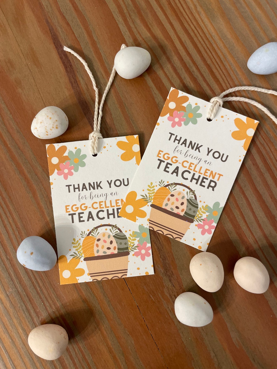 PRINTABLE Easter Treat Tag, Egg-cellent Teacher Treat Tag, Easter ...