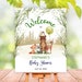 Woodland Animals Welcome Baby Shower Sign, Editable Template, Woodland ...