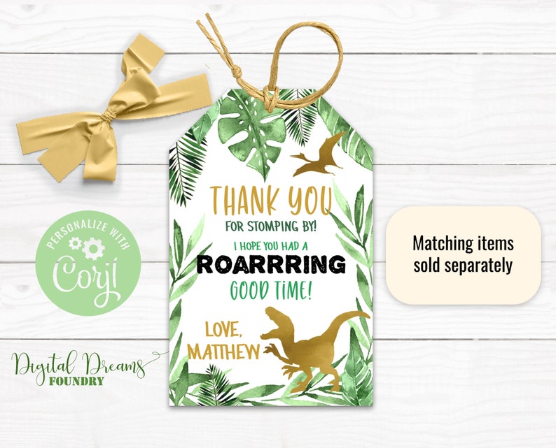 Dinosaur Welcome Sign Editable Template Welcome Poster Gold | Etsy