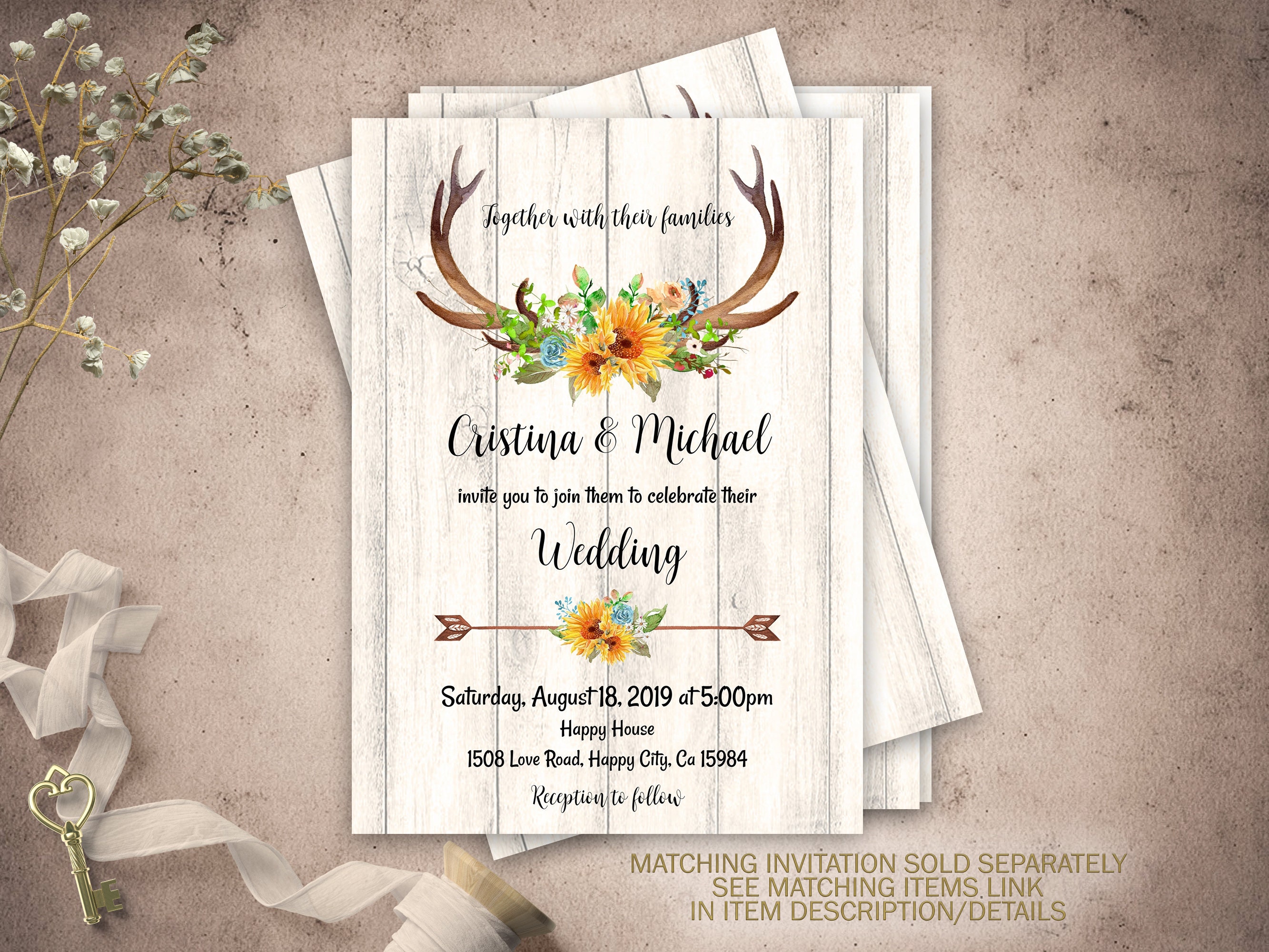 Editable Template Rustic Save the Date Invitation Printable - Etsy