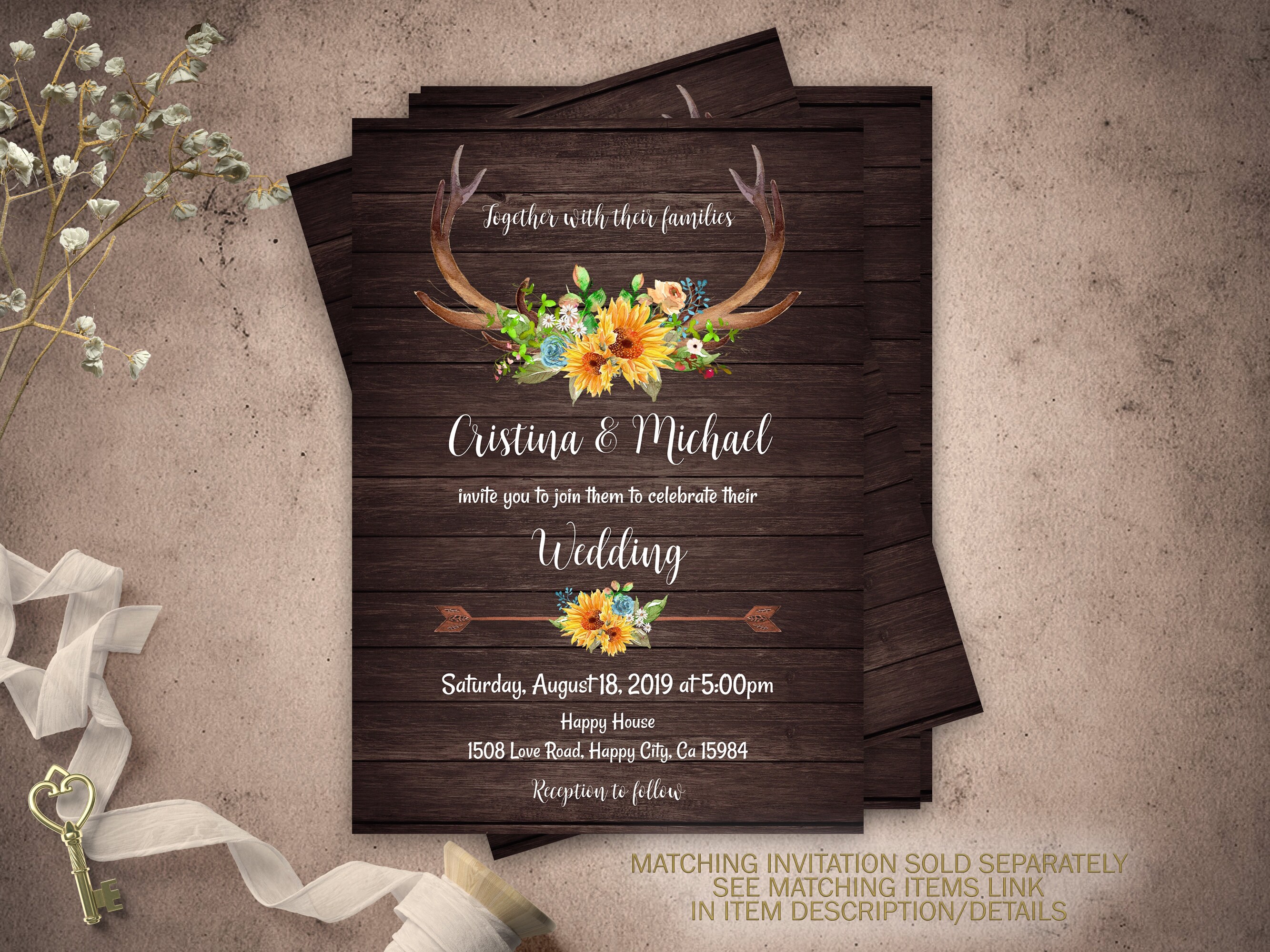 Editable Template Rustic Save the Date Invitation Printable - Etsy