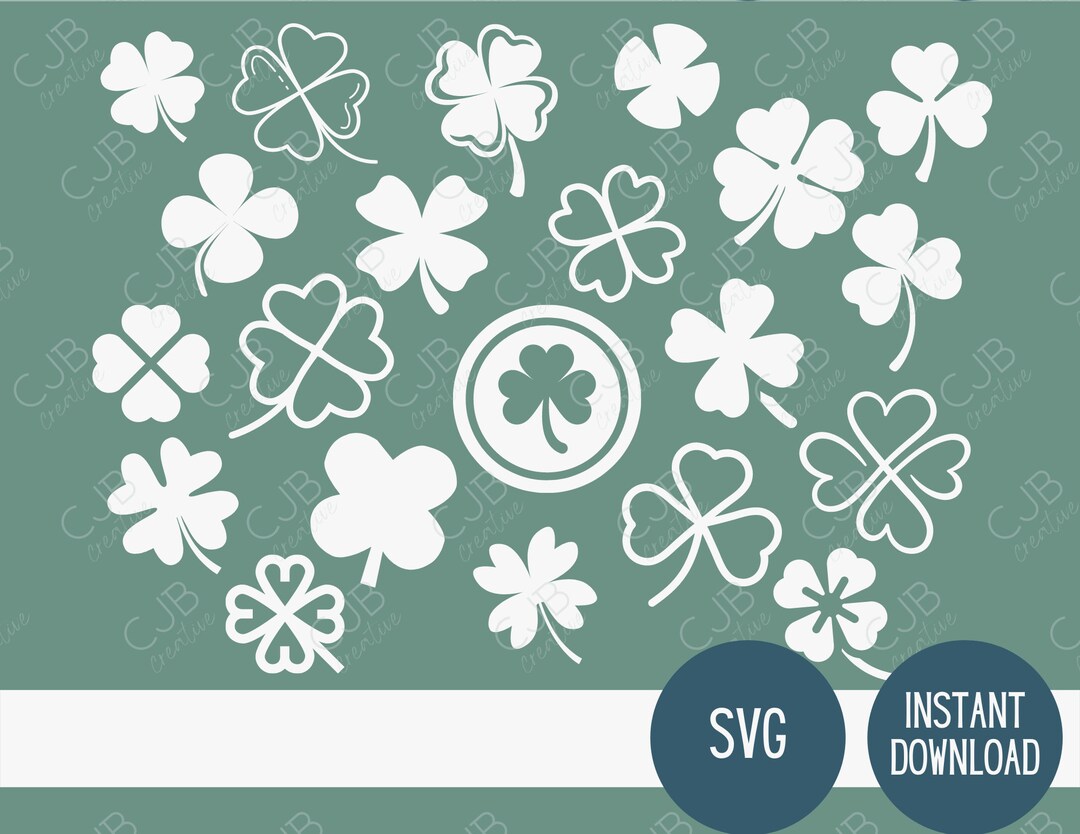 St Patrick's Day Shamrock Clover SVG Bundle - Etsy
