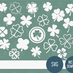 St Patrick's Day Shamrock Clover SVG Bundle - Etsy