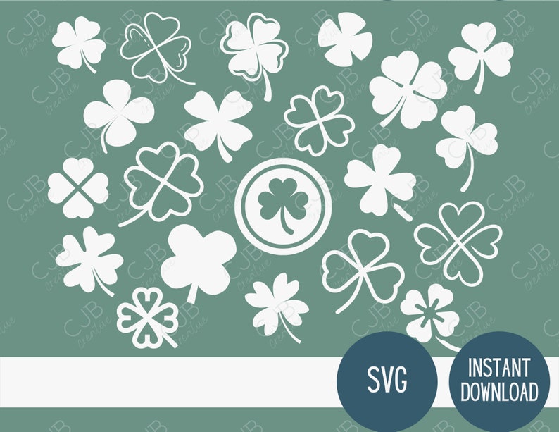 St Patrick's Day Shamrock Clover SVG Bundle - Etsy