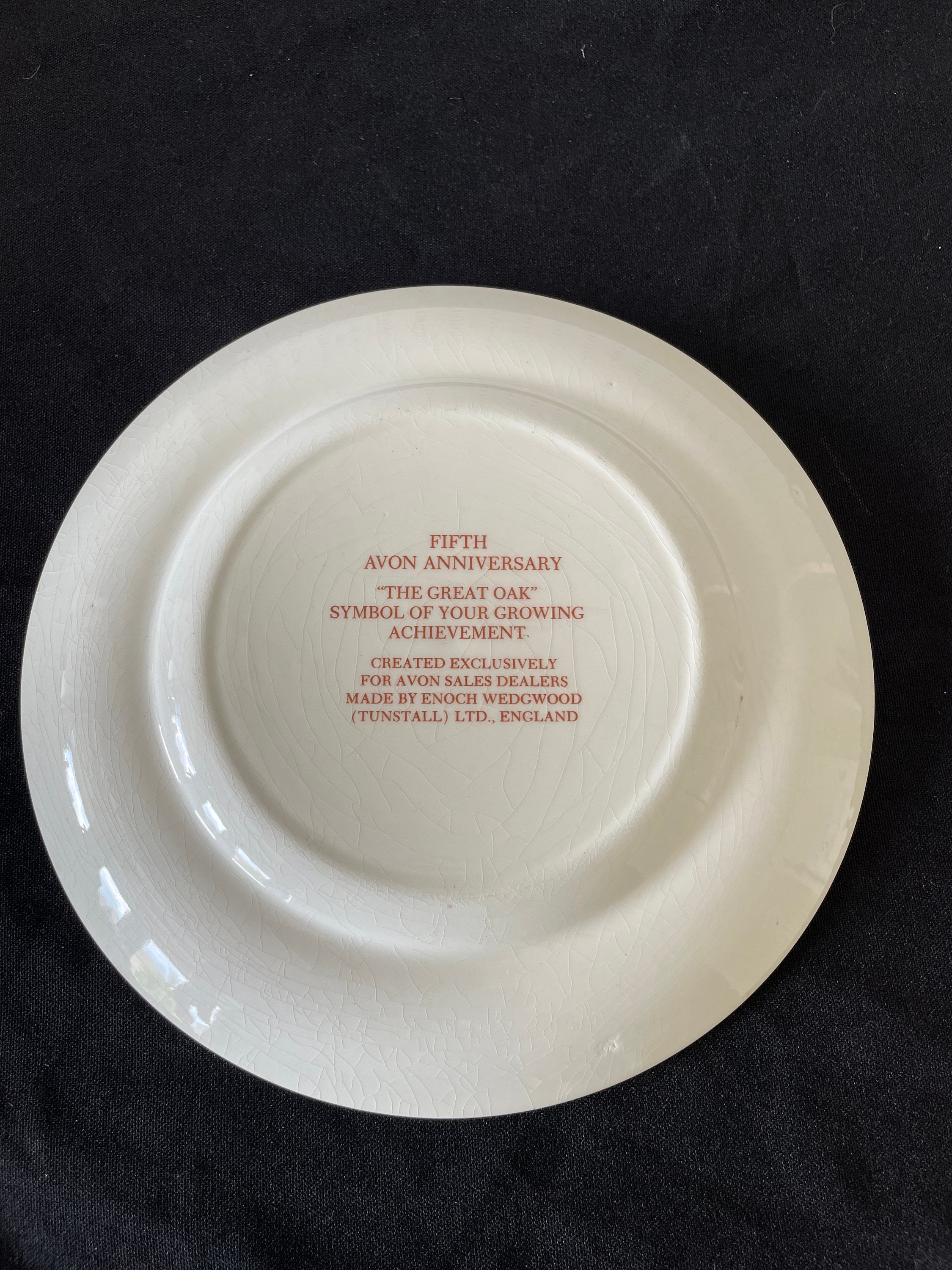 Avon Anniversary the GREAT Oak Collector Plate - Etsy