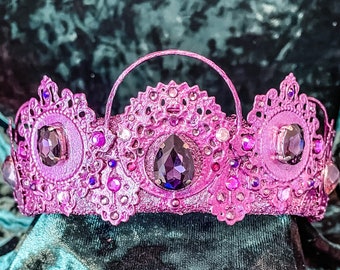 Purple Rhinestone Crown | Etsy