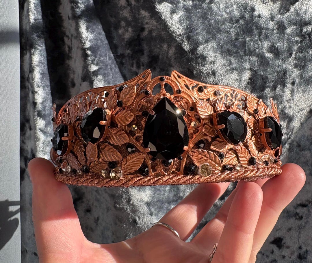 Autumn Court Crown-fall Tiara-cosplay Accessory-copper Diadem - Etsy