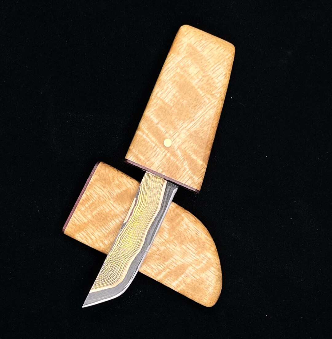 Damascus Fidget Knife - Etsy