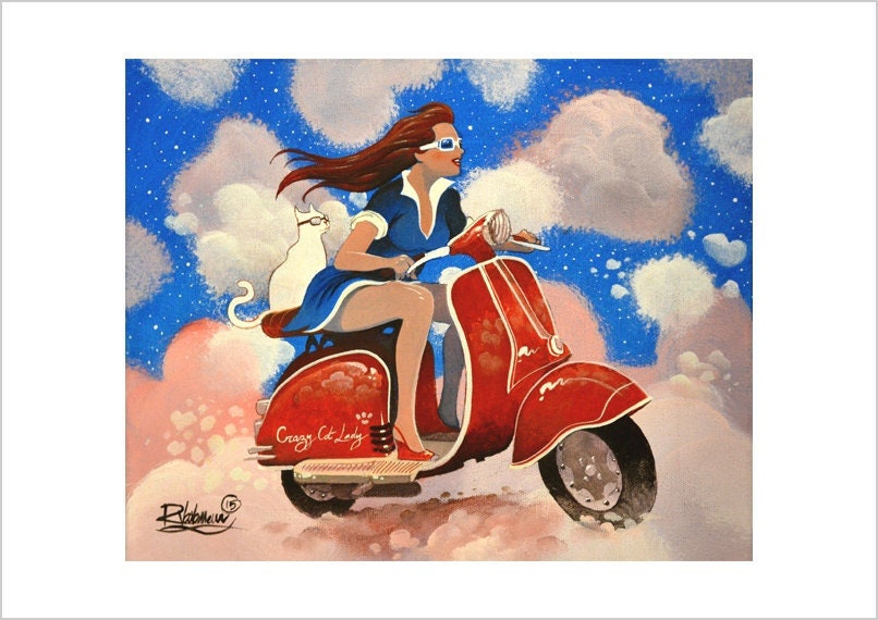 Crazy Cat Lady Paintings